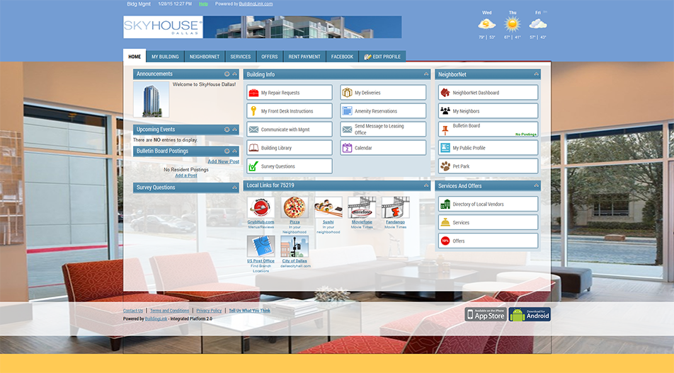 Buildinglink Tenant Display